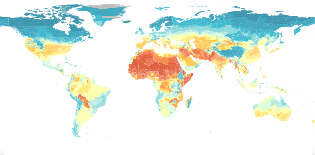 Updated Impact Map Data Provides a Detailed View of Future Temperature ...